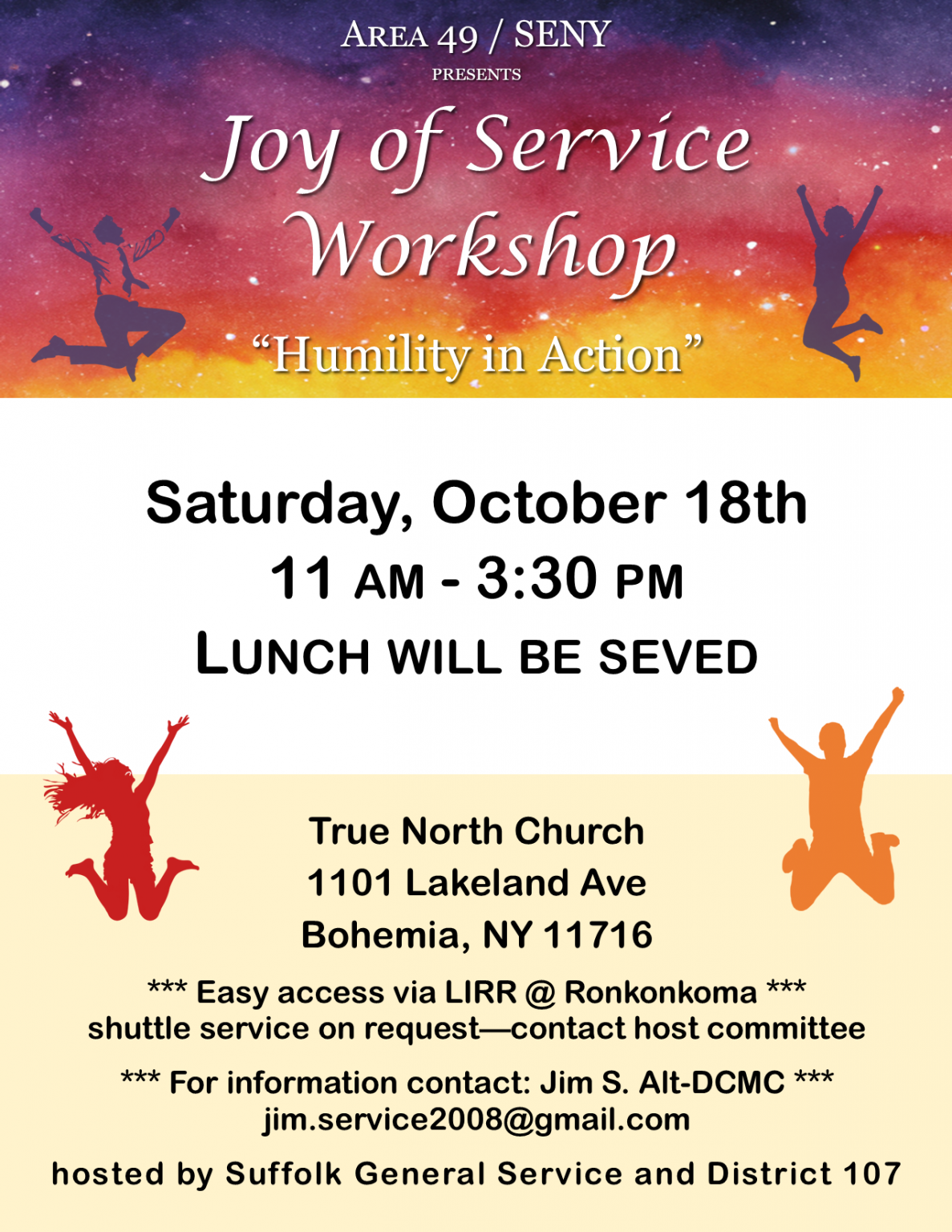 SENY Joy of Service Workshop / October 18, 2025 / South Eastern New York